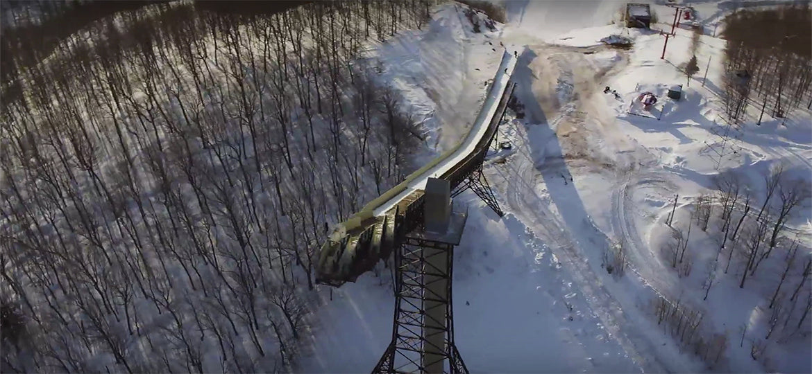 Sammy Carlson Sessions 24-Story Ski Jump – Forecast Ski